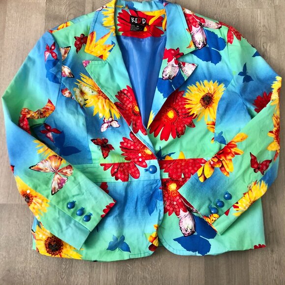Jackets & Coats | Vintage Floral Blazer | Poshmark